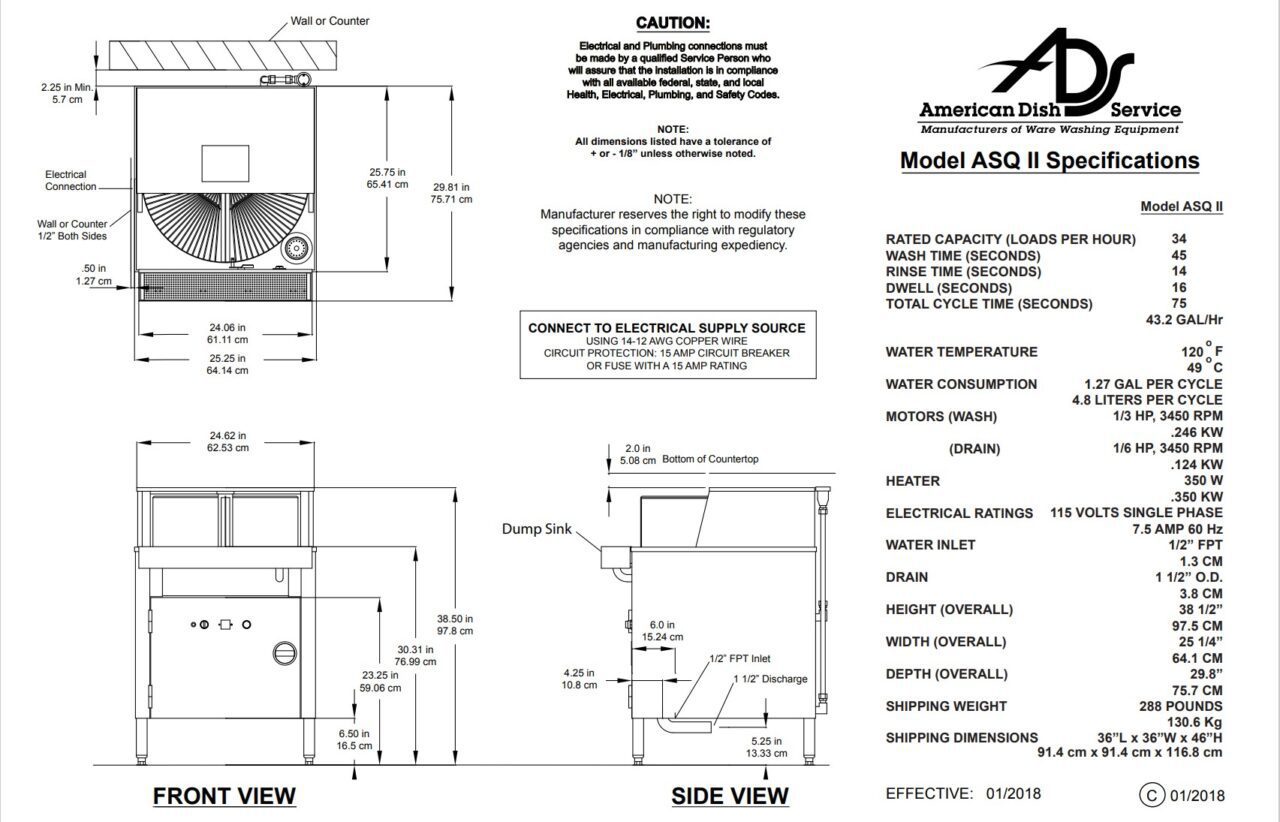 Glassware Dish Washing Machine | American Dish Service