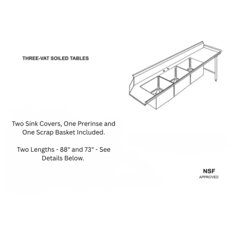 Dish Machine Tables | American Dish Service